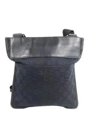 Gucci Gg Canvas Shoulder Bag Blue