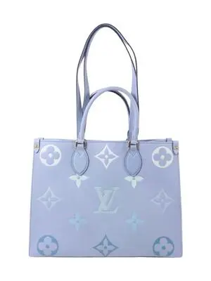LOUIS VUITTON Mm Monogram Empreinte On The Go Tote Bag - Blue