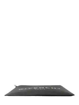GIVENCHY Logo-print Leather Clutch Bag