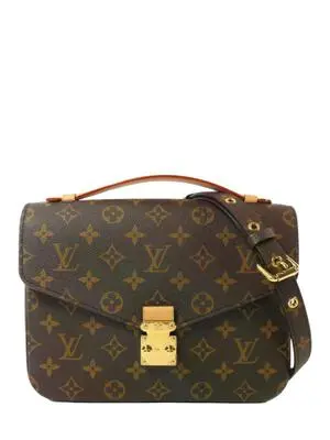 LOUIS VUITTON Pochette Metis Mm Monogram Tote Bag - Brown