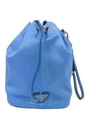 Prada Re-nylon Clutch Bag Blue
