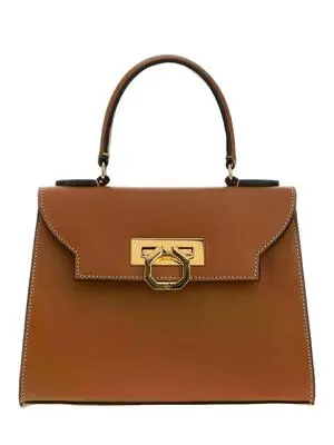 CARBOTTI Erika Leather Tote Bag