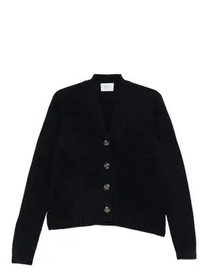 BEYOU V-neck Button-up Cardigan - Blue