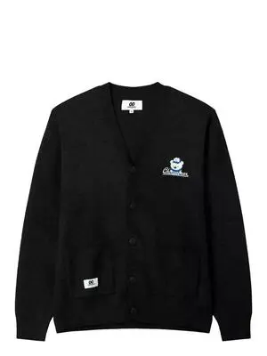 CHOCOOLATE Chocoobear Patch Cardigan Black