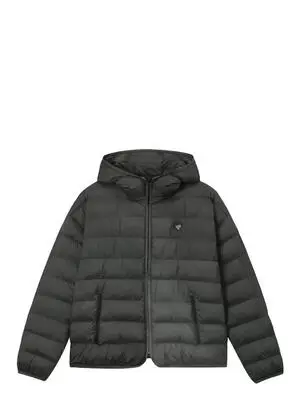 CHOCOOLATE Quilted Hooded Jacket - Black