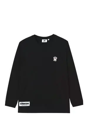 CHOCOOLATE Logo-patch Long-sleeve T-shirt - Black
