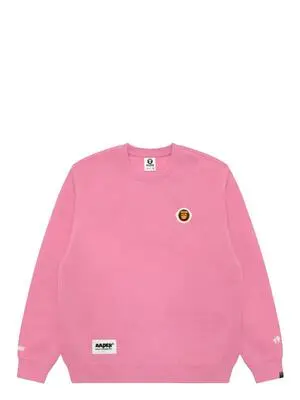 AAPE BY *A BATHING APE Aldo Logo-patch Sweater - Pink
