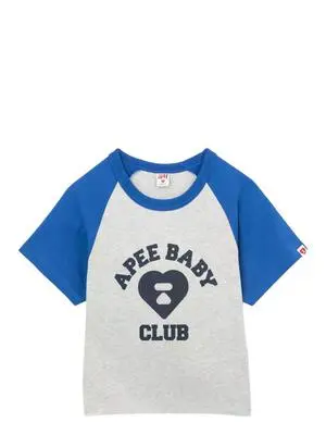 AAPE BY *A BATHING APE Graphic Raglan Tee - Grey