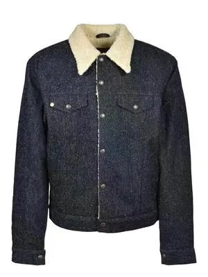 MASU Mb Nep Boa Trucker Jacket - Blue