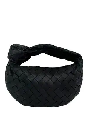 Bottega Veneta 2012-2026 Mini Nappa Intrecciato Jodie Hobo Bag - Black