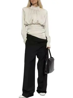 RÓHE Pleated Fold-over Trousers