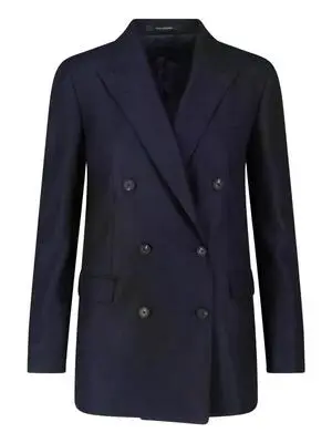 Tagliatore Double-breasted Peak-lapel Blazer - Blue