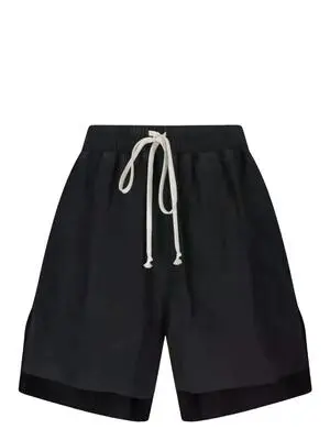 RICK OWENS Drawstring Leather Shorts