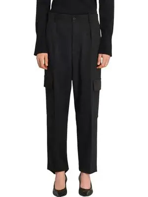 SEMICOUTURE Justina Pocket-detail Trousers - Black