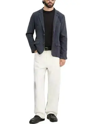 LINDBERGH Herringbone Notched-lapel Blazer - Blue