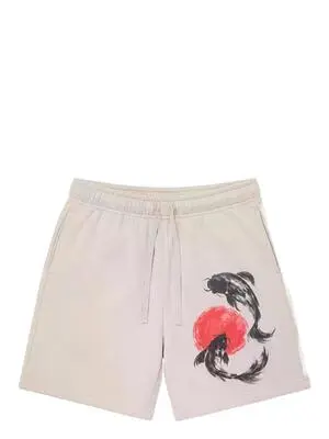 MELT Graphic-print Drawstring Shorts - Neutrals