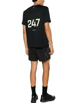 REPRESENT 247 Mesh-panel T-shirt - Black