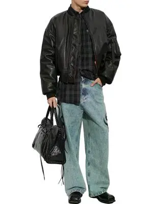 Vetements Checked Button-down Shirt - Black