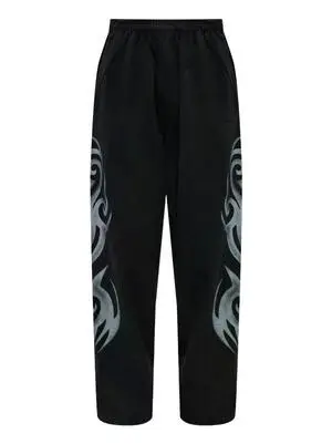 Vetements Tribal-print Track Pants - Black
