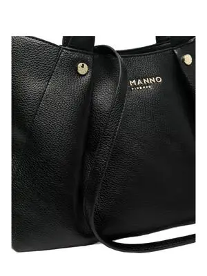 ERMANNO FIRENZE Logo-plaque Grained-leather Tote Bag