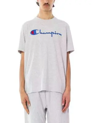 Champion Logo-embroidered T-shirt - Grey