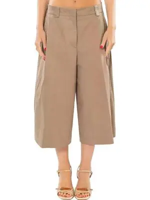 THELATEST Dakota Gabardine Cropped Trousers - Neutrals