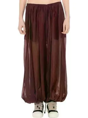 MEIMEIJ Semi-sheer Balloon Trousers - Brown