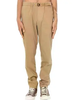 WHITE SAND Belted Tapered Trousers