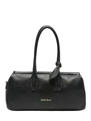 MARC ELLIS Bilbao Grainy Leather Shoulder Bag - Black