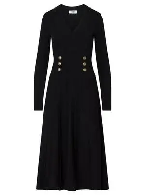 Liu Jo Knit Midi Dress - Black