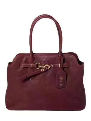 Miu Miu Aventure Nappa Leather Bag - Red