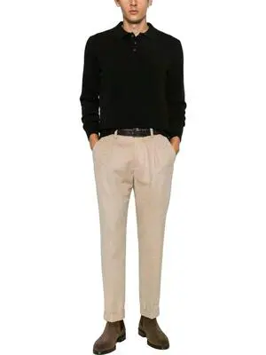 DEVORE INCIPIT Pleated Wool Trousers - Neutrals