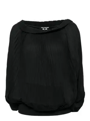 Junya Watanabe Pleated Blouse - Black