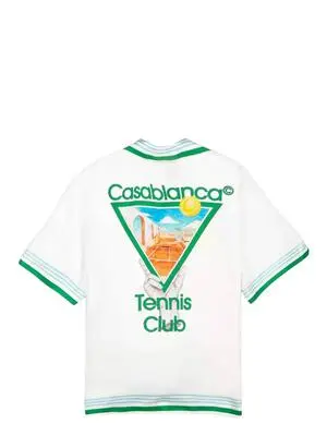 Casablanca Graphic-print Short-sleeve Shirt - White