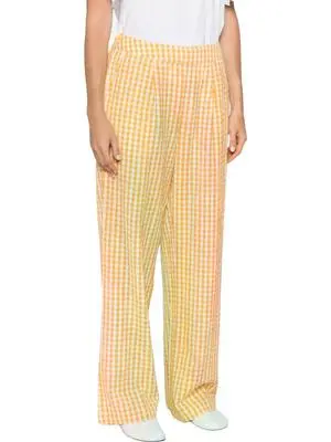 Maison123 Theodore Check Trousers - Yellow