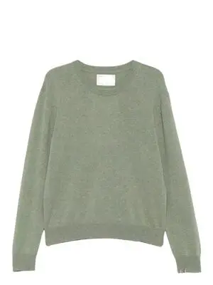 Extreme Cashmere Bis Crew-neck Ribbed-trim Sweater Green