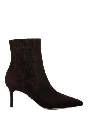 Veronica Beard Lisa Suede Pointed-toe Ankle Boots - Brown