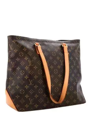 LOUIS VUITTON Cabas Mezzo Monogram Canvas Tote Bag - Brown