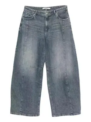 HOMAGE Bowie Seam-detail Wide-leg Jeans - Blue