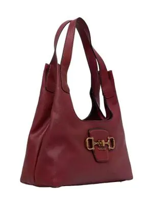 Guess Sunset Horsebit-detail Shoulder Bag - Red