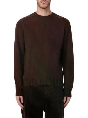 SEBAGO Crew-neck Wool Sweater - Brown