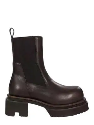 Rick Owens Beatle Bogun Chunky-sole Chelsea Boots Brown