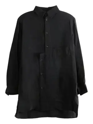 Y’s Patchwork Long-sleeve Shirt - Black