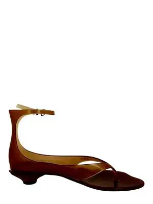 Chloé Ankle-strap Thong Sandals - Brown