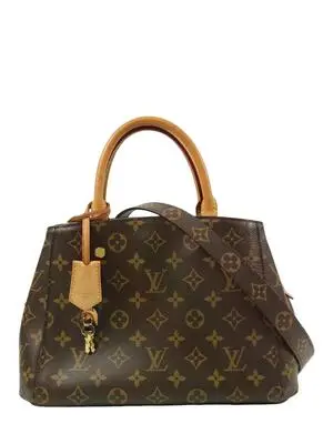 LOUIS VUITTON Bb Montaigne Monogram Tote Bag - Brown