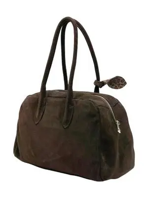 MARC ELLIS Bilbao Bow-detail Tote Bag - Brown