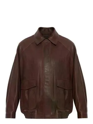 RÓHE Grained Leather Jacket