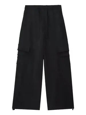 IZZUE Drawstring Wide-leg Cargo Pants