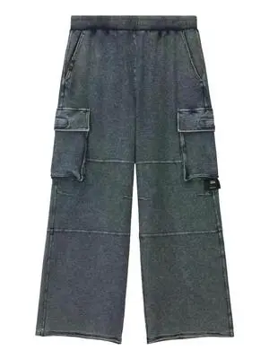 Izzue Faded-effect Cargo Pants - Blue