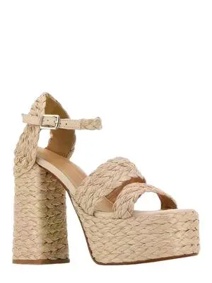 CastaÑer Fresa Braided Raffia Sandals - Neutrals